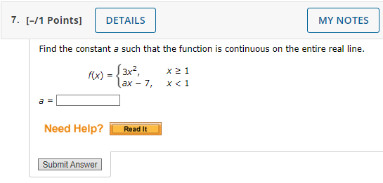 Solved Find the constant a such that the function is | Chegg.com