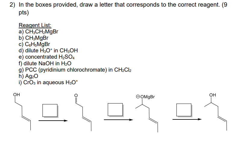 Solved 2) In the boxes provided, draw a letter that | Chegg.com