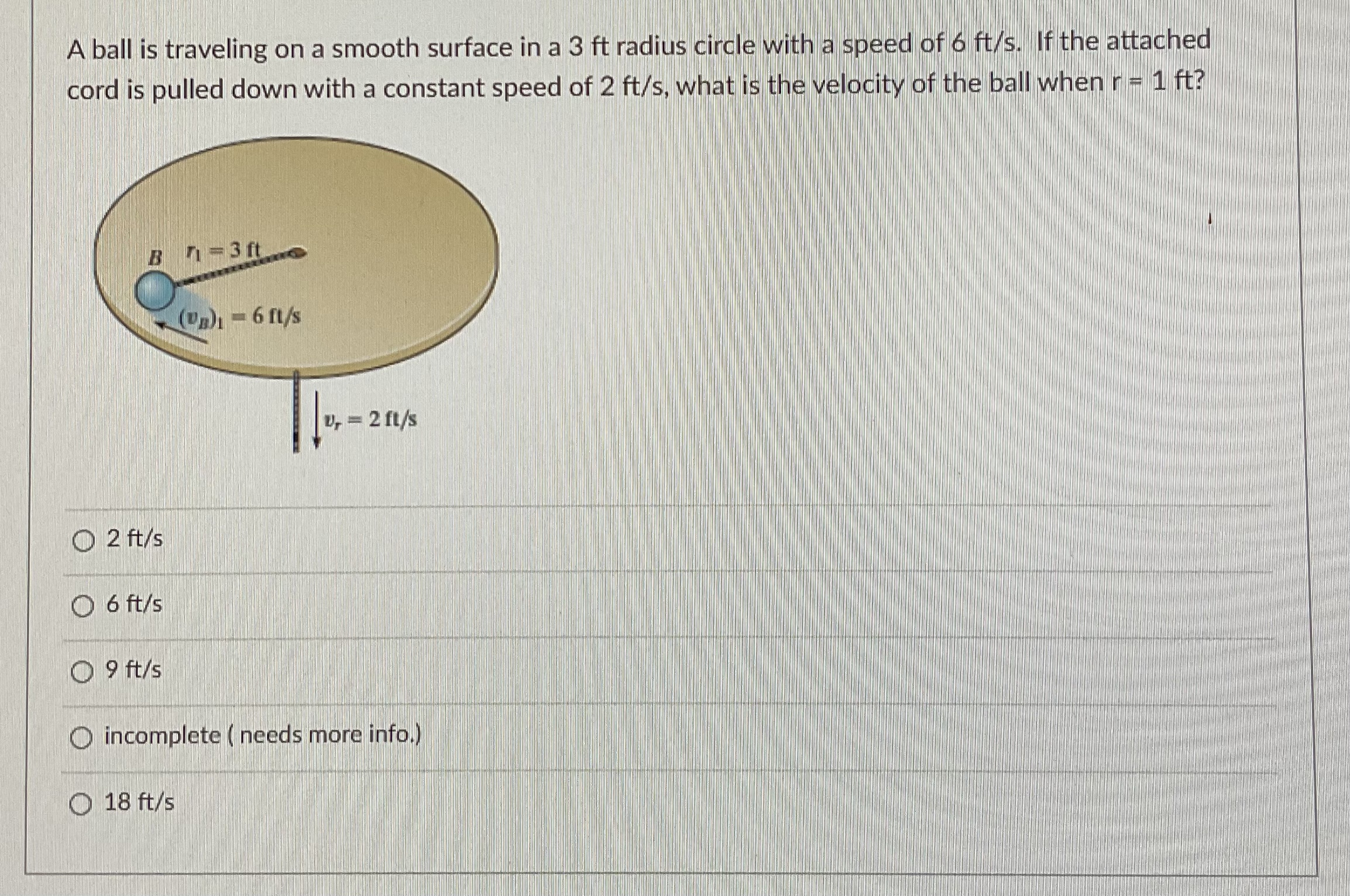 Solved A ball is traveling on a smooth surface in a 3ft | Chegg.com
