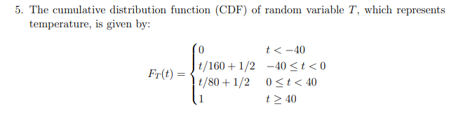 Solved The cumulative distribution function (CDF) ﻿of random | Chegg.com