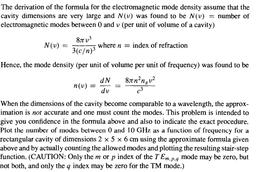 Solved The derivation of the formula for the electromagnetic | Chegg.com