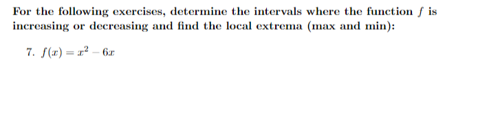 Solved For the following exercises, determine the intervals | Chegg.com