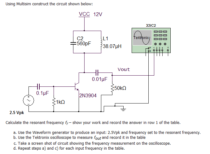 Solved Based on the following circuit please help me with | Chegg.com