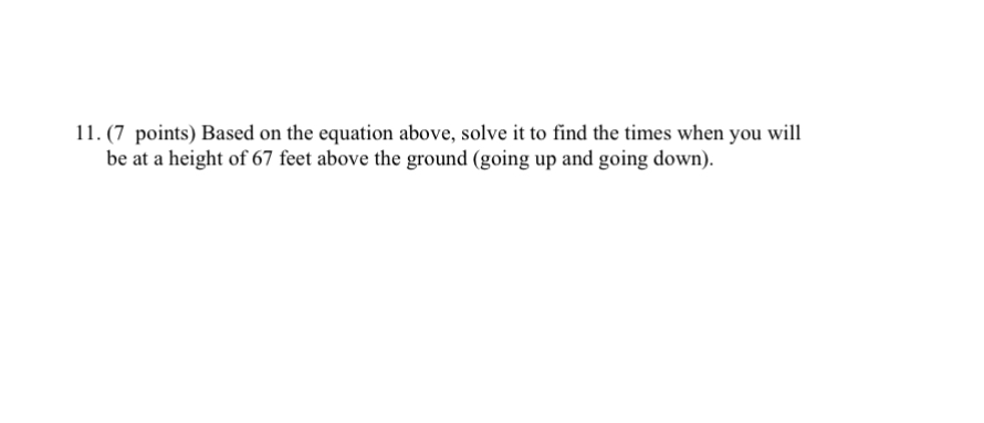 11. ( 7 points) Based on the equation above, solve it | Chegg.com