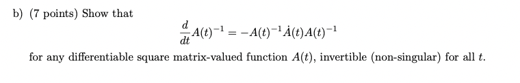 Solved Problem 5 (15 points). Matrix differentiation. Let | Chegg.com