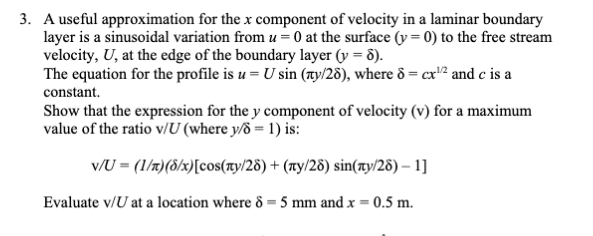Solved 3. A useful approximation for the x component of | Chegg.com