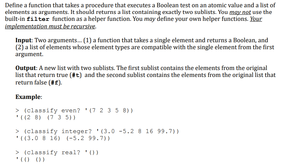 Solved Define a function that takes a function as an | Chegg.com