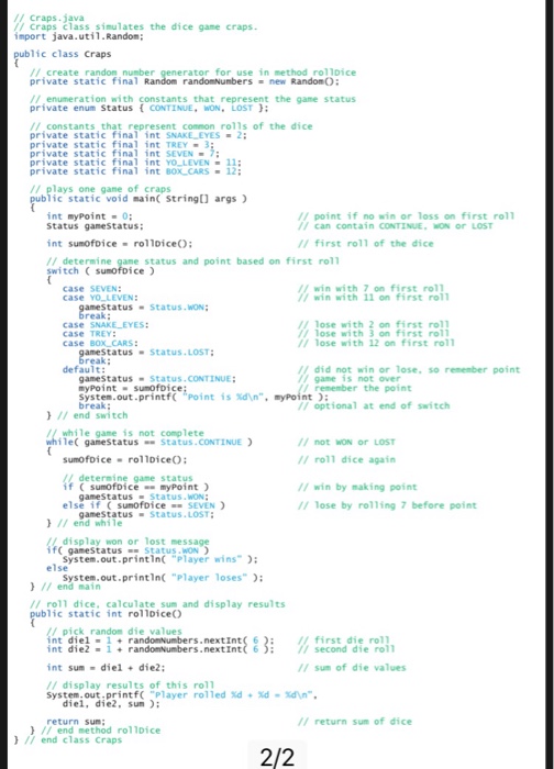 Solved Modify the craps program to allow wagering as follows | Chegg.com