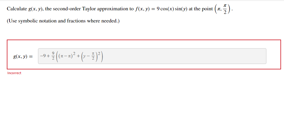 Solved Calculate g(x,y), the second-order Taylor | Chegg.com