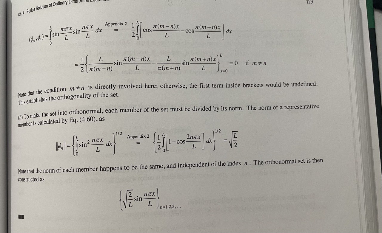 Solved Show that the set of functions is orthogonal on the | Chegg.com