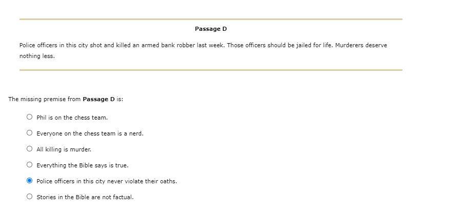 Solved Incomplete Arguments When fallacies occur in ordinary | Chegg.com