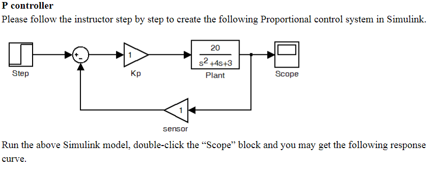 Solved P controller Please follow the instructor step by | Chegg.com
