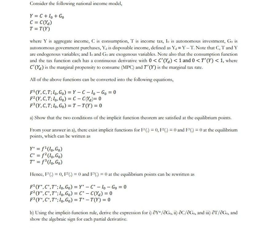 Solved Hi，this is mathematical economics, how to form | Chegg.com