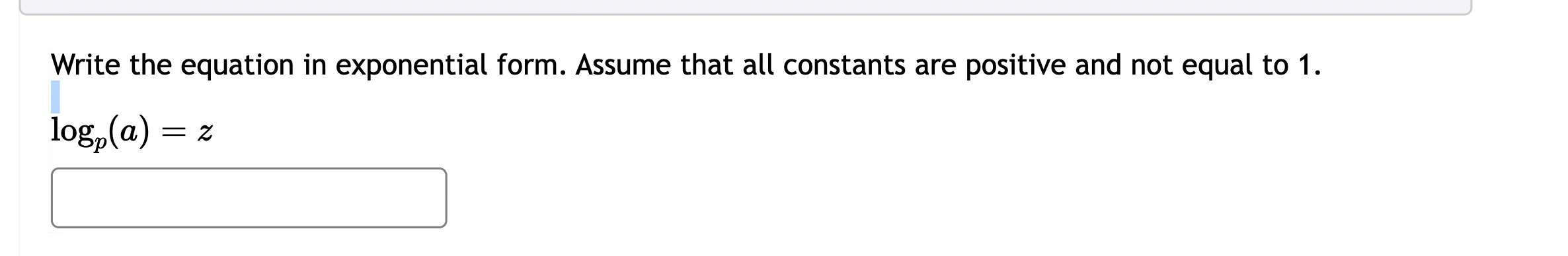 Solved Assume that all constants are positive and not equal | Chegg.com