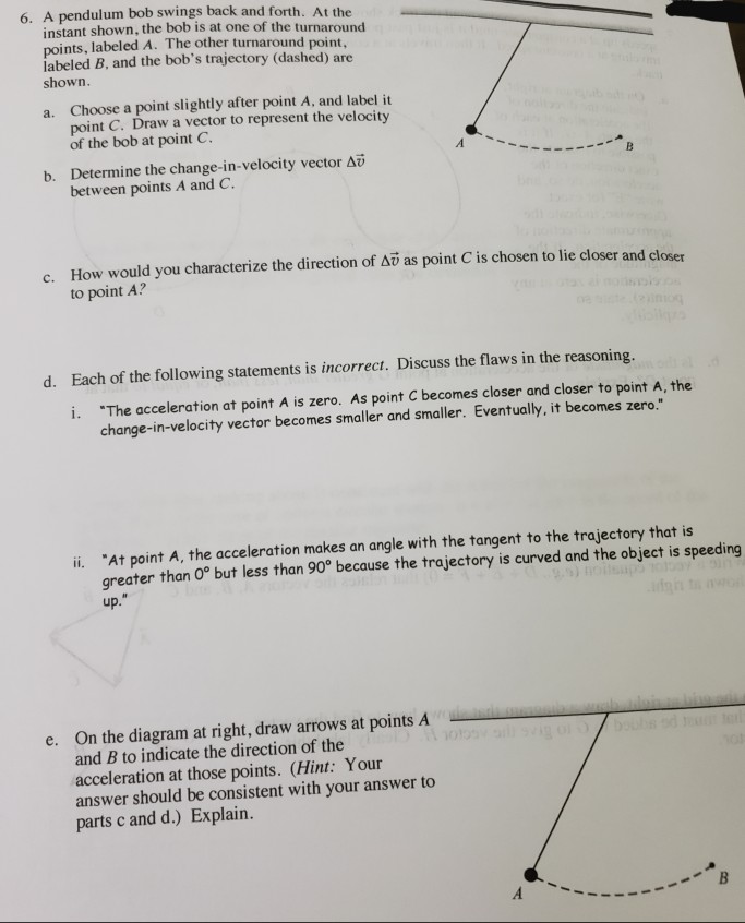 Solved in tim 2. Each diagra m below shows the velocity and | Chegg.com