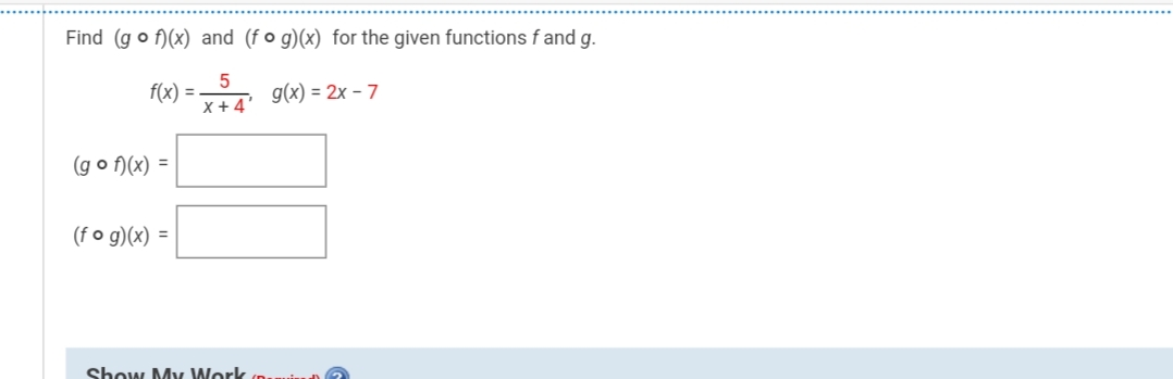 Solved Find (g@f)(x) ﻿and (f@g)(x) ﻿for the given functions | Chegg.com