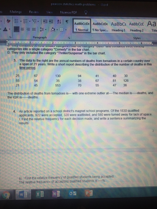 Solved: Pearson My Math Lab Homework Problems For Course S... | Chegg.com