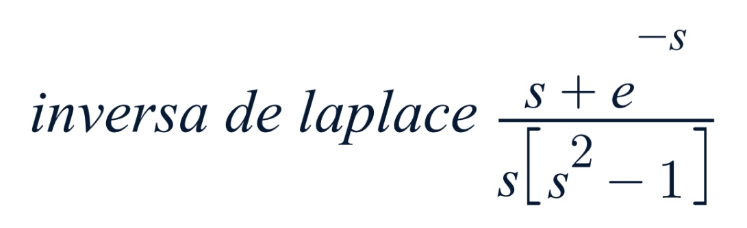 Solved Español: Obtenga la transformada de Laplace inversa | Chegg.com