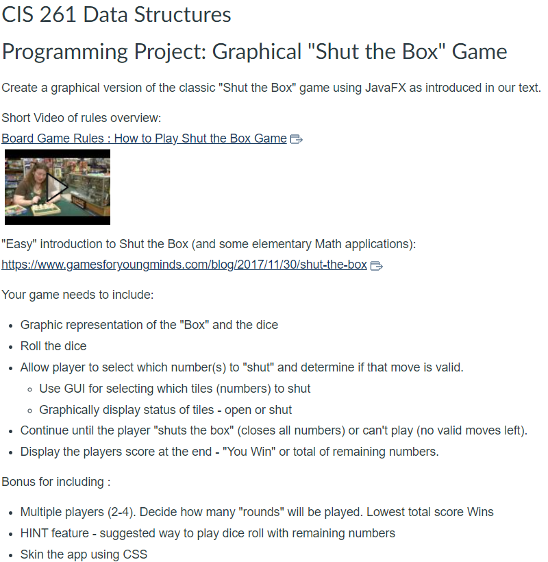 Solved Cis 261 Data Structures Programming Project