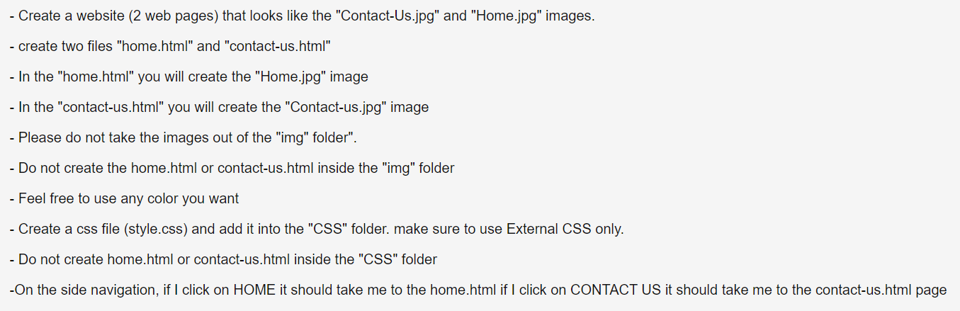 Solved - Create a website (2 web pages) that looks like the | Chegg.com