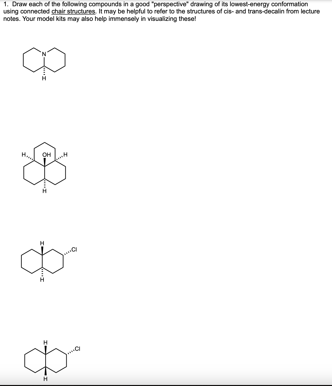 Solved Draw each of the following compounds in a good | Chegg.com