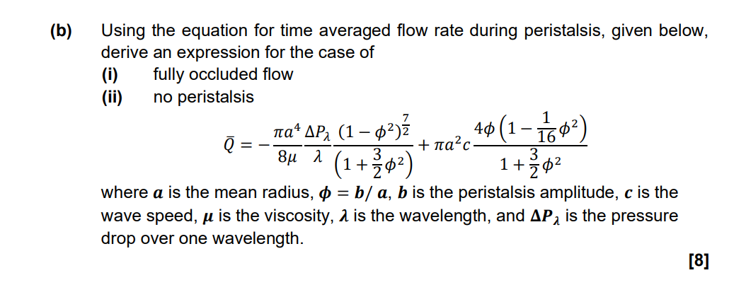 Solved Using the equation for time averaged flow rate during | Chegg.com