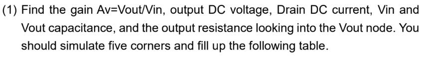 Solved please do provide the HSpice simualtion code for the | Chegg.com