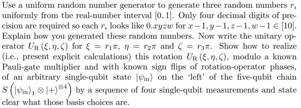 Use a uniform random number generator to generate | Chegg.com