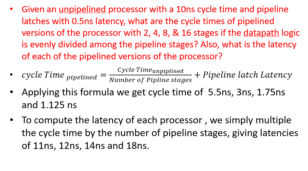 Solved Given an unpipelined processor with a 10ns cycle time | Chegg.com