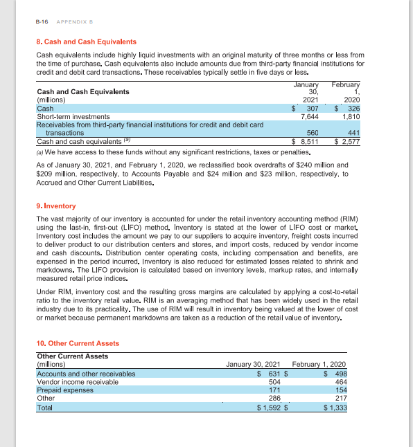 Solved Required: 1. What is the format of Target's income | Chegg.com