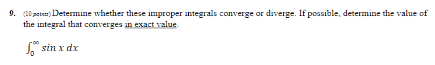 Solved 8. (10 points) Determine the value of the definite | Chegg.com