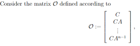 Solved Consider the matrix O defined according to | Chegg.com