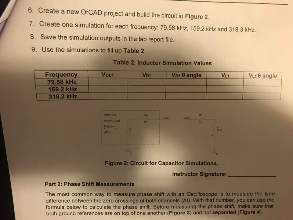 1x Part 1: OrCAD simulation (Do this before attending | Chegg.com