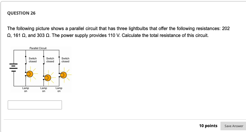 Solved QUESTION 26 The following picture shows a parallel | Chegg.com