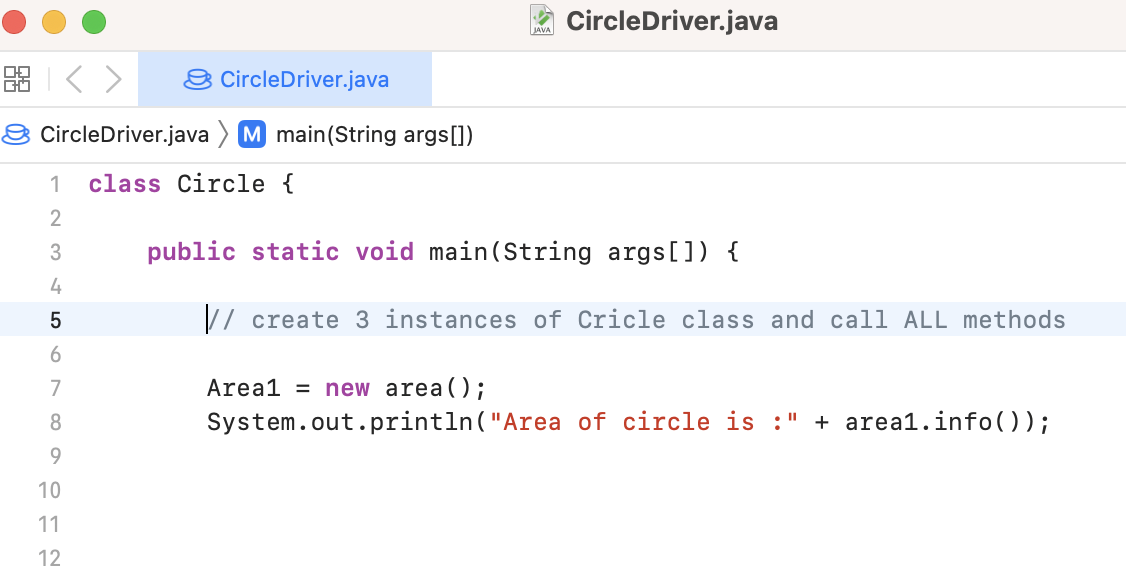 Solved I have to do a main and driver. I am confused about | Chegg.com