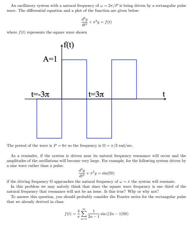 Solved 5. You will find it helpful to refer to the Fourier | Chegg.com
