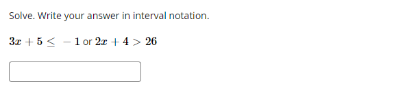 Solved Solve. Write your answer in interval | Chegg.com