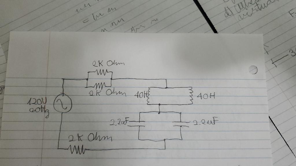 Solved For the circuit below: Calculate the total power | Chegg.com