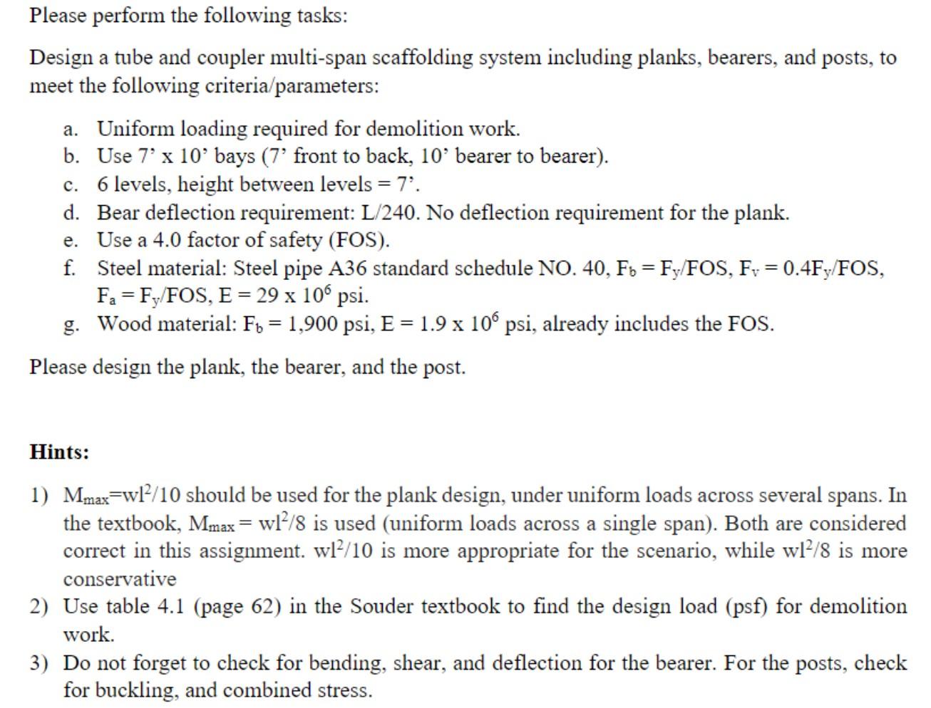 Solved Please perform the following tasks: Design a tube and | Chegg.com