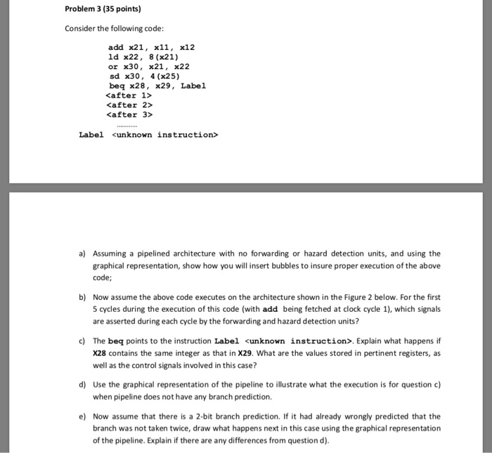 Solved Problem 3 (35 points) Consider the following code: | Chegg.com