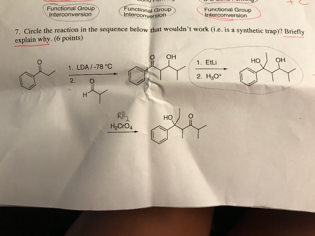 Solved Functional Group Interconversion unctional Group | Chegg.com