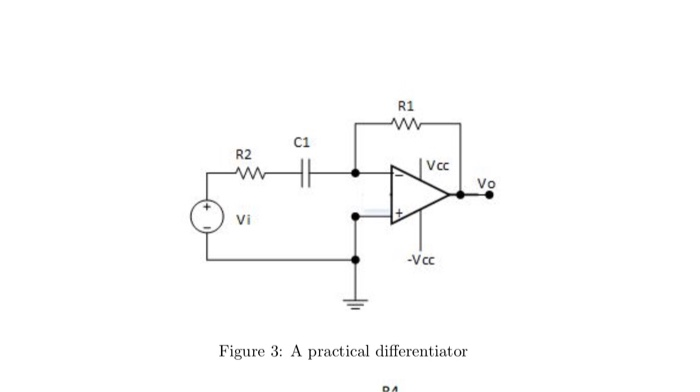 Solved 3.1.1 Analyze the differentiator In practice, the | Chegg.com