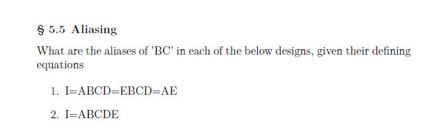 Solved S 5.5 Aliasing What are the aliases of 'BC' in each | Chegg.com