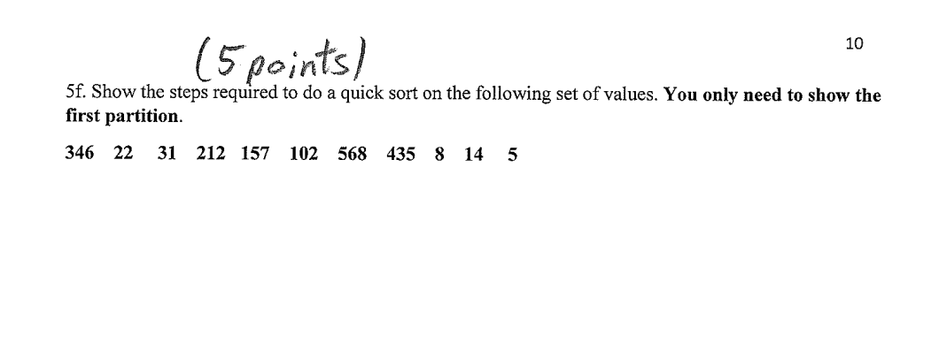 Solved (5 points) 5e. Show the steps required to do a merge | Chegg.com