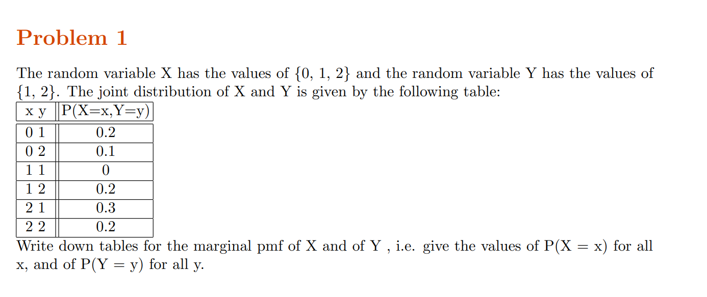 Solved Problem 1 The random variable X has the values of {0, | Chegg.com