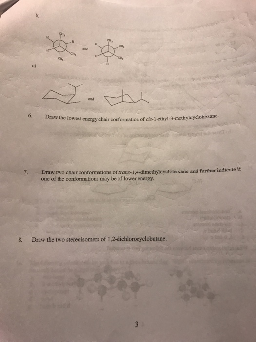 Solved 5) For each pair of molecules below, circle the most | Chegg.com