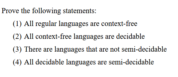 Solved Prove the following statements: (1) All regular | Chegg.com