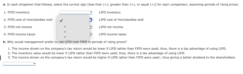 Solved 2. FIFO cost of merchandise sold LIFO cost of | Chegg.com Solved 2. FIFO cost of merchandise sold LIFO cost of | Chegg.com