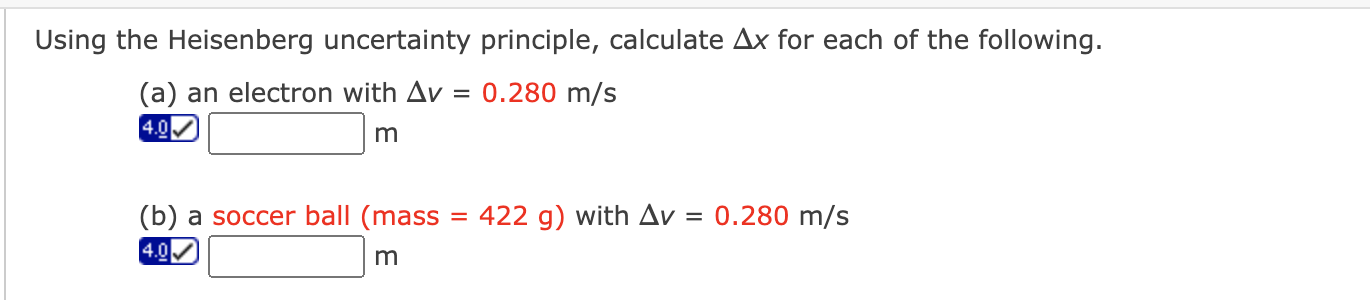 Solved Using the Heisenberg uncertainty principle, calculate | Chegg.com