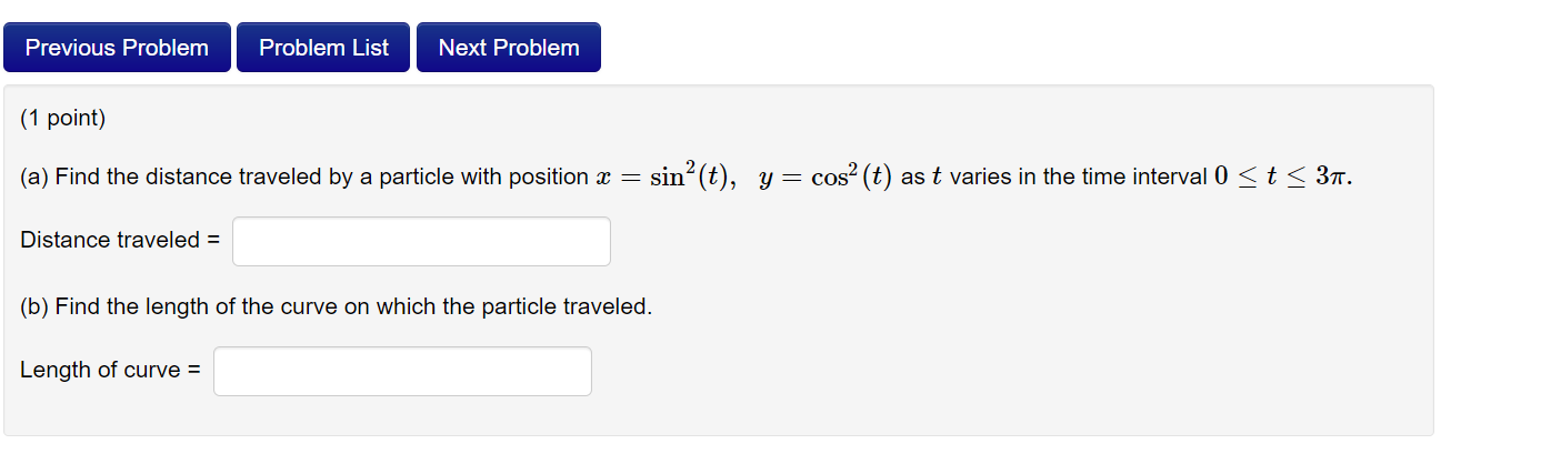 Solved (a) Find the distance traveled by a particle with | Chegg.com